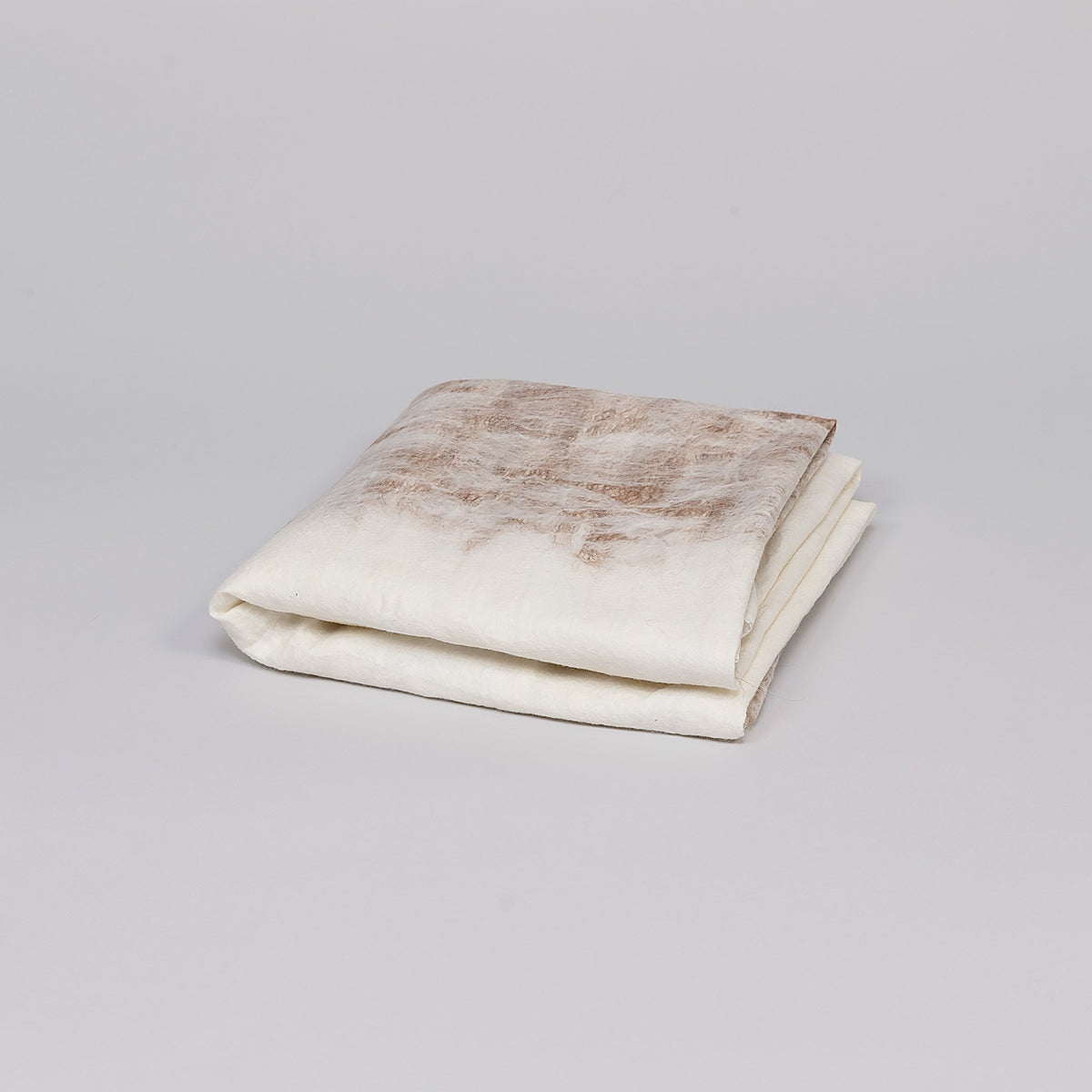Nuno silk and wool felted throw | Baea